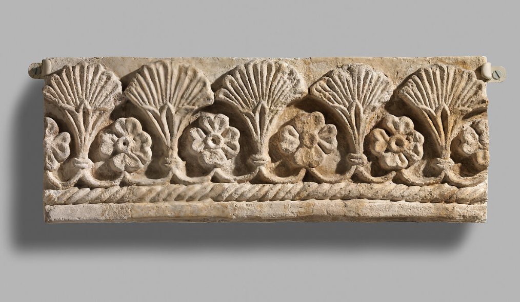 Sassanian Wall Decoration with Vegetal Design. ca. 6th century CE ...